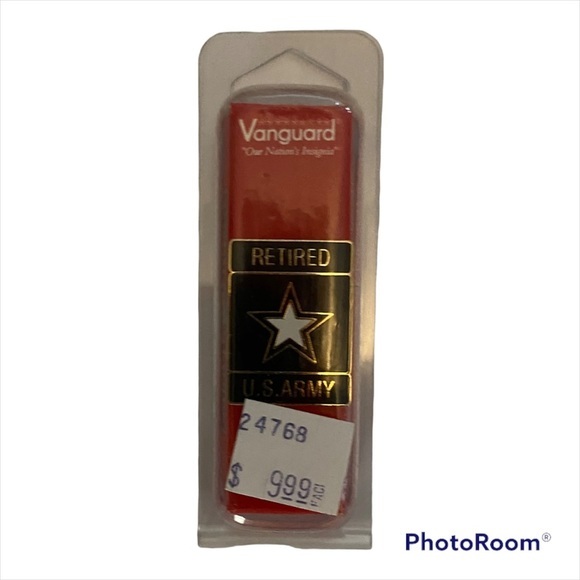 VANGUARD | Accessories | Vanguard Lapel Pin Retired Us Army Star Logo ...